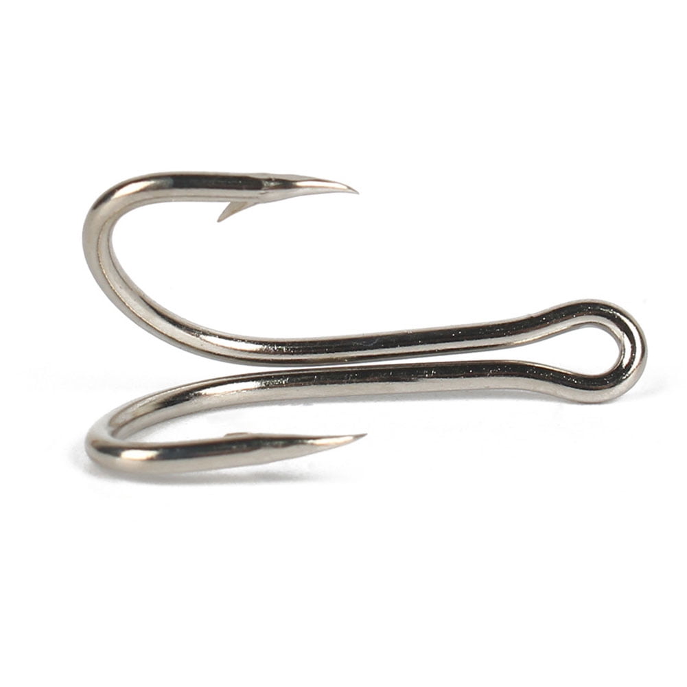 Double Hook Metal Fishing Fish Long Spiky Hooks for Pond Lake River ...