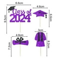 Xeyise 4/16Pcs Cake Toppers 2024 Graduation Table Centerpieces Eco ...