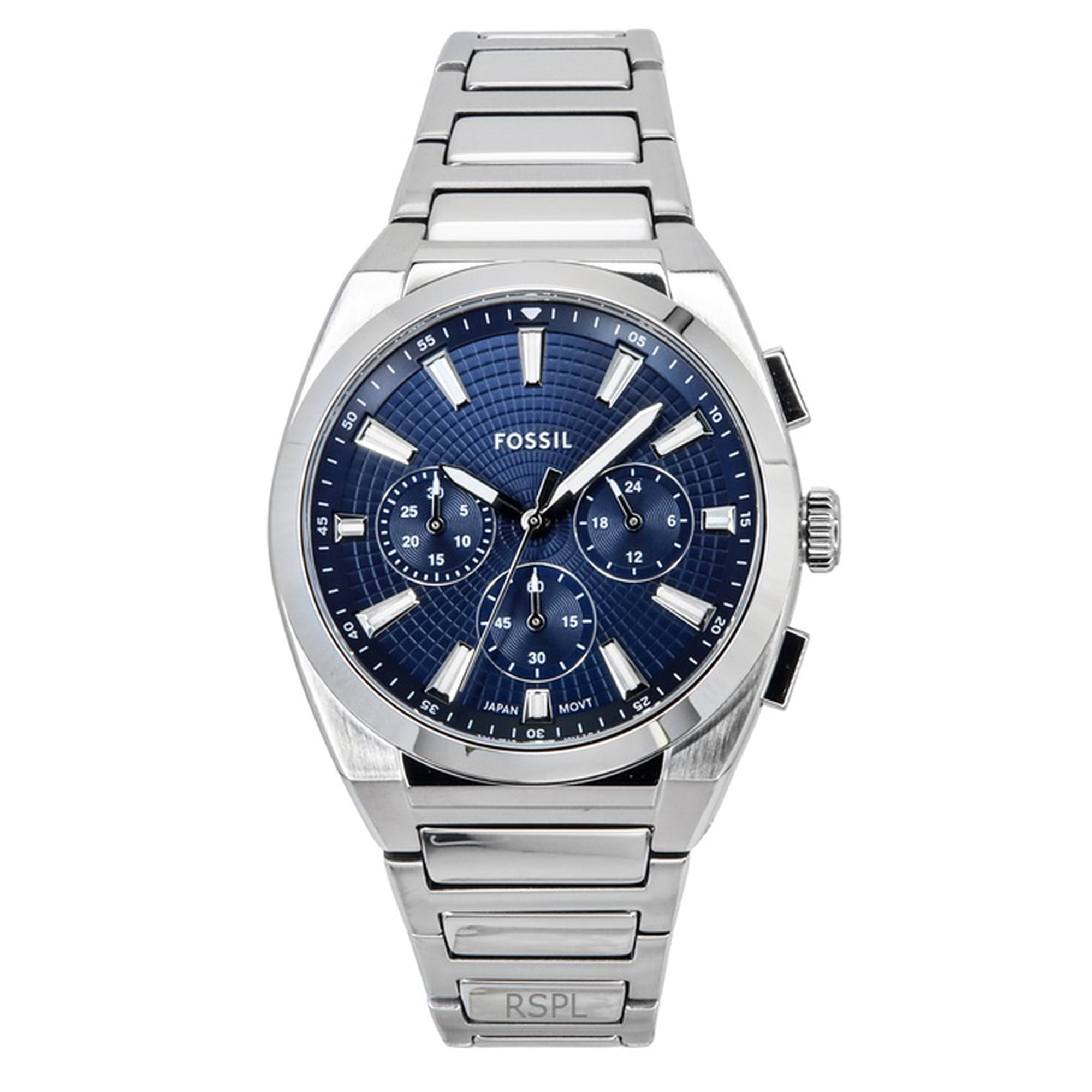 Click here for Fossil Everett Chronograph Stainless Steel Blue Di... prices