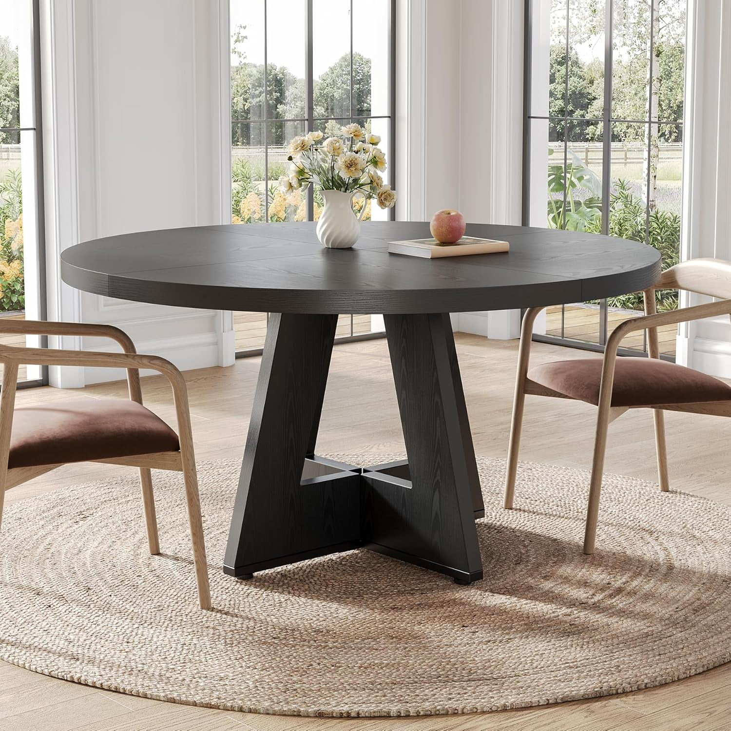 Click here for Tribesigns Farmhouse Dining Table  47 Inch Round D... prices