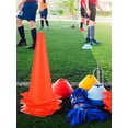 24 Pieces Traffic Cones, 12 Inches Cone Markers, Plastic Construction ...