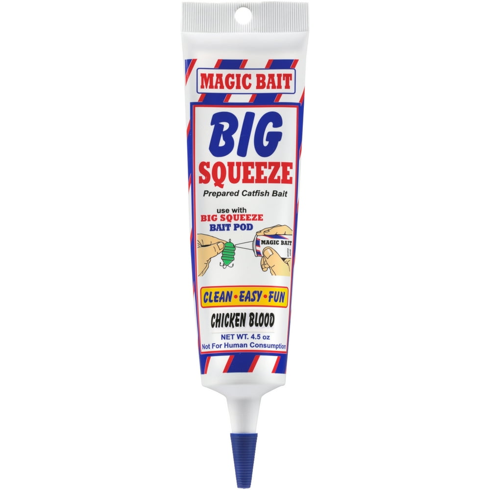 Magic Bait Big Squeeze Fishing Bait 4.5oz - Ck Blood - Walmart.com ...