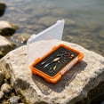 6.9x4.1x0.8 Inch Fishing Tackle Box Super Slim Fishing Box - Hooks ...