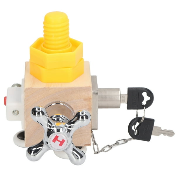 Wooden Lock Sensory Toy,Kids Learning Locks Sensory Wooden Locks ...