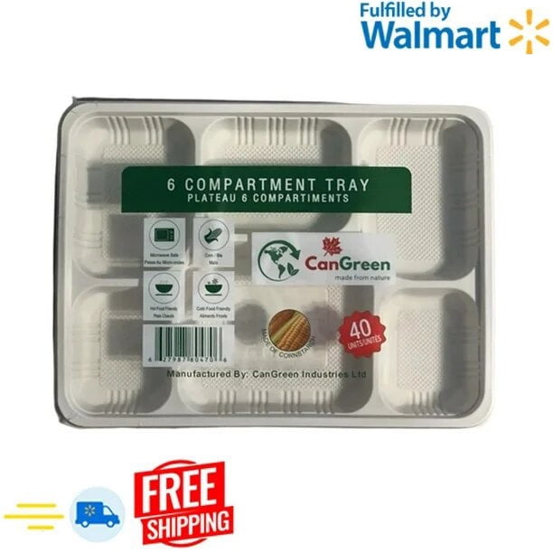 Heavy Residential Disposable 6 compartment Thali Biodegradable and ...