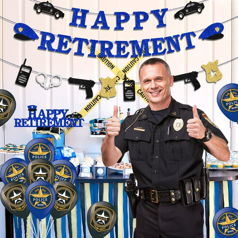 Police Retirement Party Centerpieces