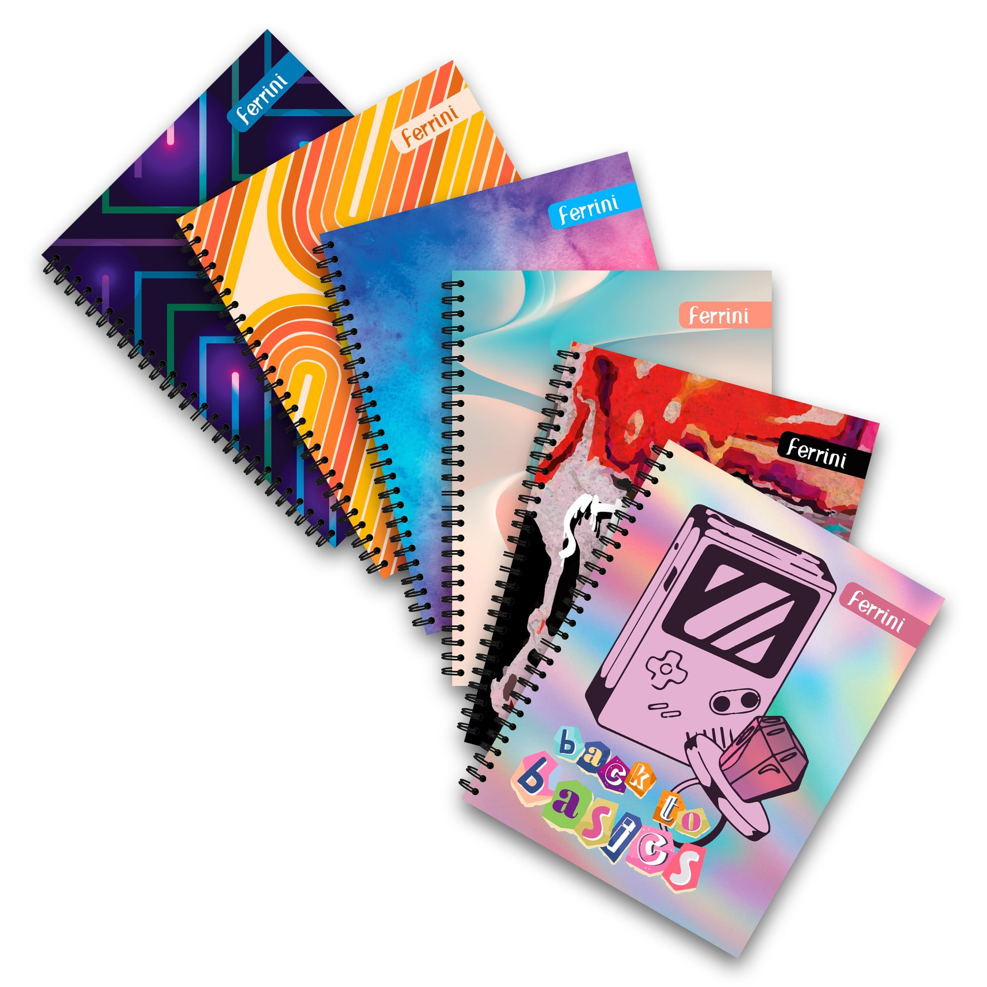 Cuadernos Doble Aro Profesional Ferrini Libreta 100h 6 Pack Cuadro ...