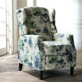 Fabric Push Back Recliner Set of 2, Tina's Home Wide Armrest Wingback ...
