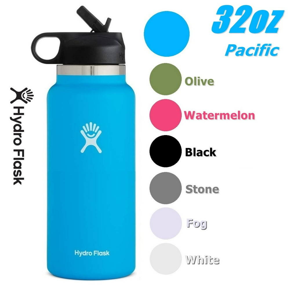Hydro Flask 32OZ Wide Mouth 2.0 Water Bottle, Straw Lid, Multiple ...