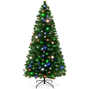 Pre-Lit 2' Flocked Table Top Artificial Christmas Tree with 35 Lights ...