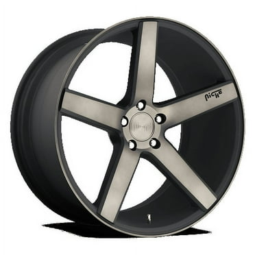 Niche 1PC Aluminum Rim M124 MILAN 18X8in Gloss Black Brushed Finish ...