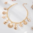 Statement Necklace with Sea Star Shell Pendant for Beach Vacation ...