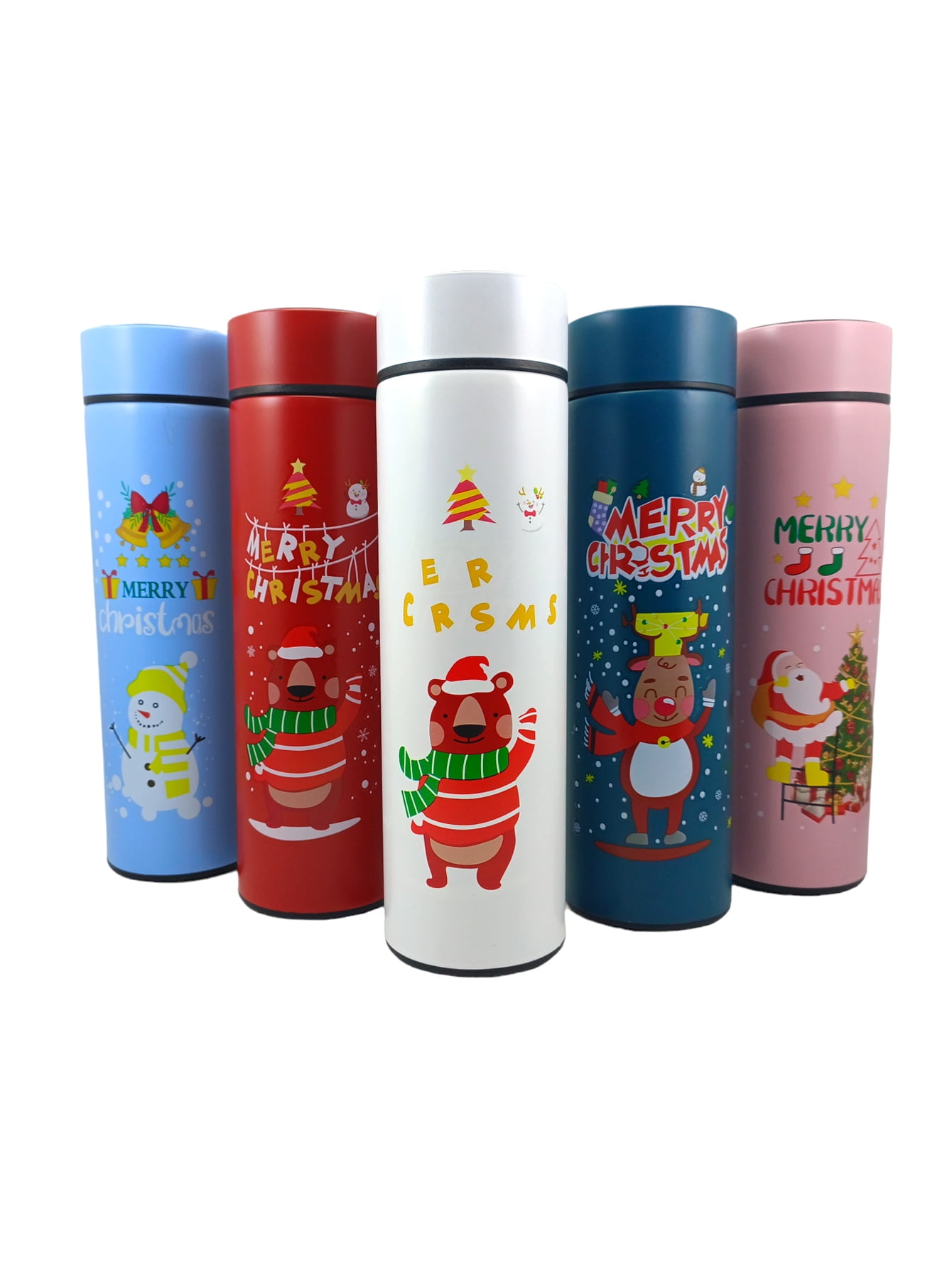 Termo Digital JAVAZ Navideño 450ml 5 Colores Diferentes | Walmart en línea