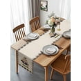 Burlap Table Runner 48 Inches Long, Farmhouse Rooster Sheep Pig Cow Non ...