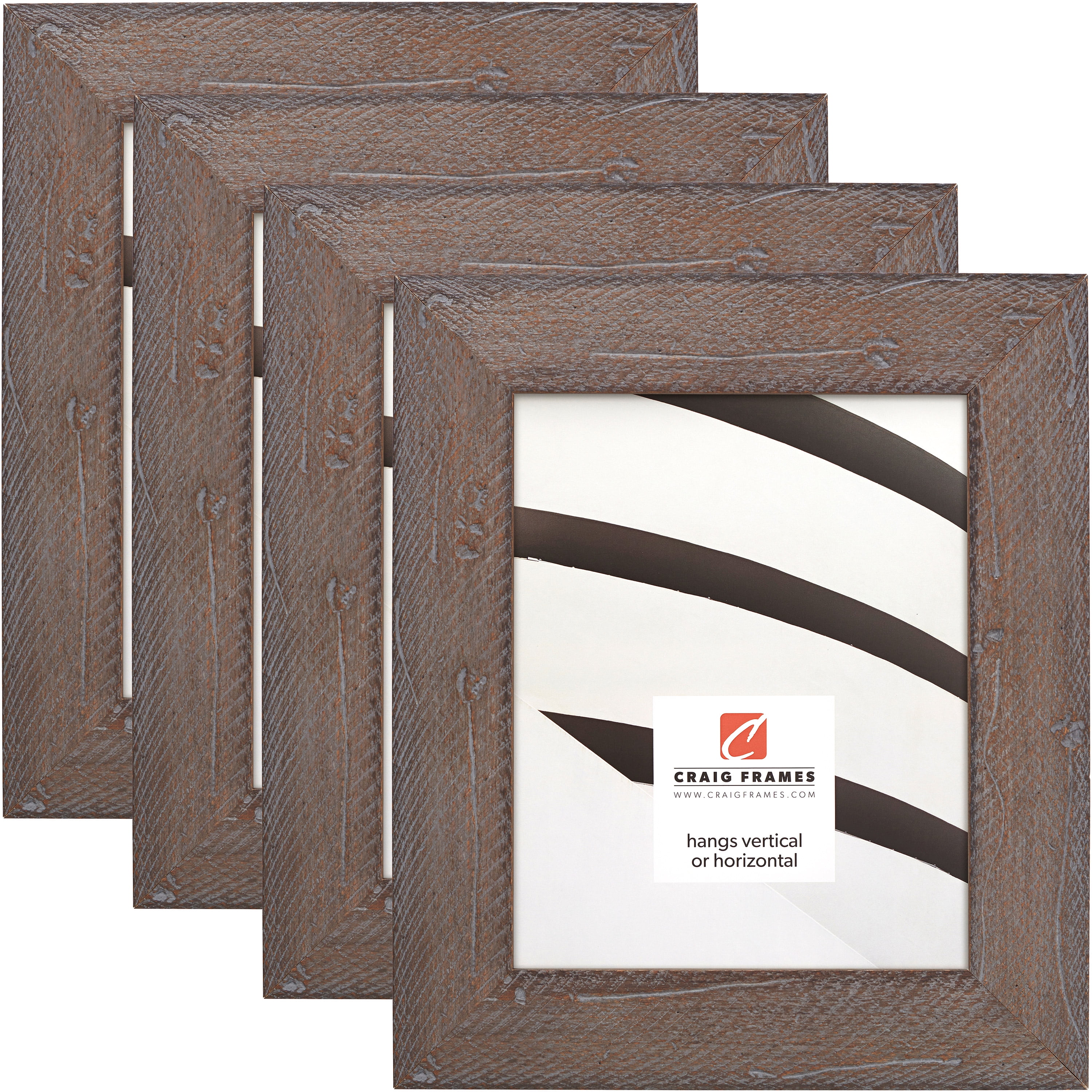 Craig Frames Hatteras, 10x13 inch Picture Frame, Grey Wash, Set of 4 ...