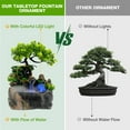 Miumaeov Resin Desktop Atomizing Rockery Fountain Waterfall+LED Lamp ...