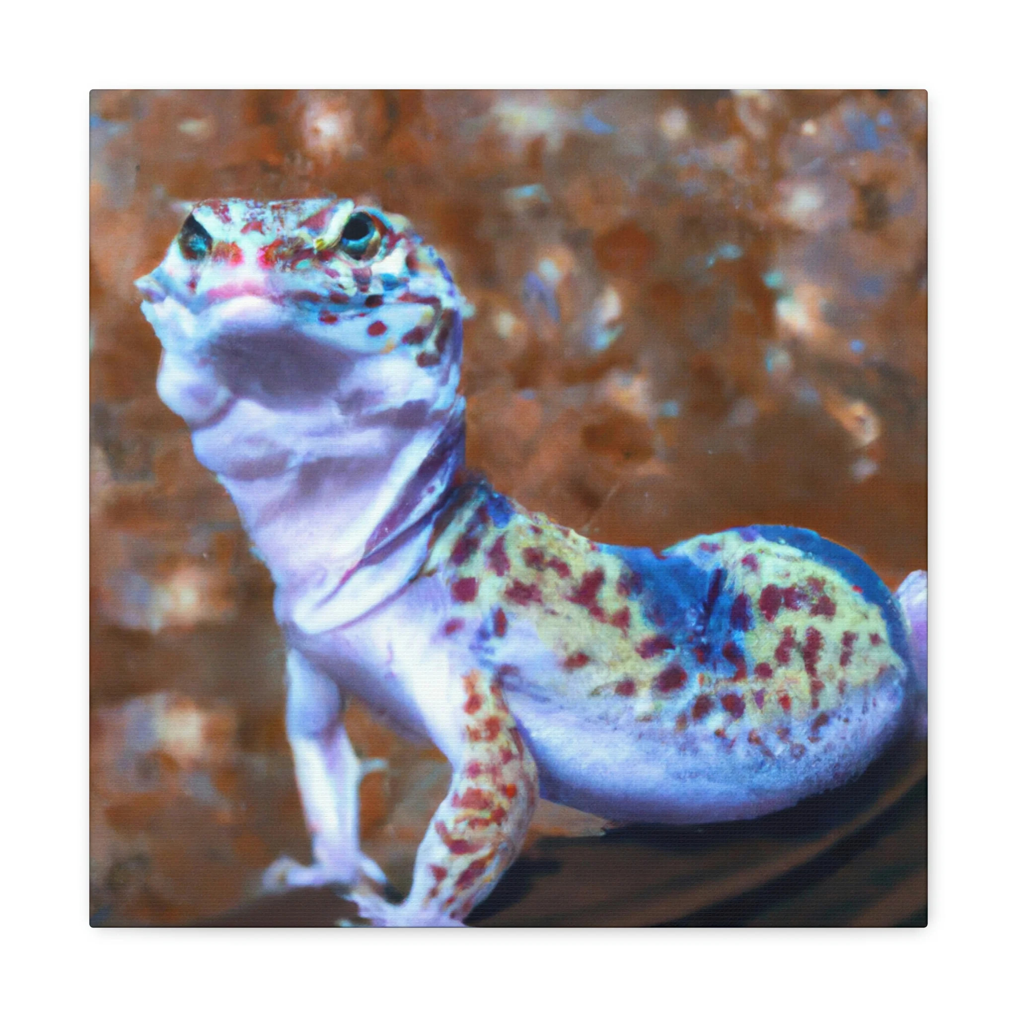 Gecko Amongst Impressionism - Canvas - Walmart.com