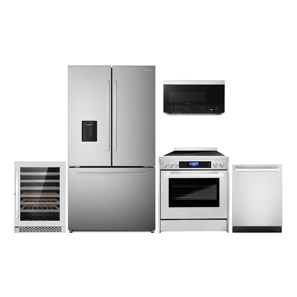 5 Piece Kitchen Package with 30" Over the Range Microwave 30 ...