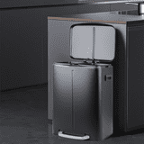 MoNiBloom 10 Gallon Dual Compartment Trash Can, 2 x 5 Gallon Inner ...