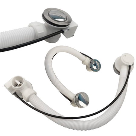 Jinveno Dedicated Pop Up Bath Waste With Overflow Bathroom Kit Round ...