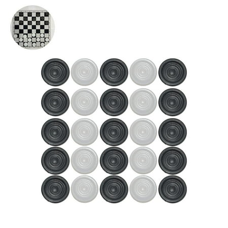Baohd 4 Sets/128pcs Checkers Traditional Board Game Checkers Fun ...
