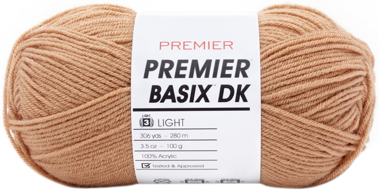 Premier Yarns Basix DK Yarn-Light Brown - Walmart.com