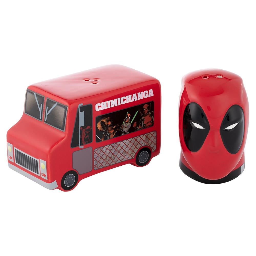Marvel Deadpool & Food Truck Sculpted Ceramic Salt & Pepper Set ...
