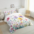 Erosebridal Watercolor Flower Bedding Sets Queen with Comforter, Daisy ...