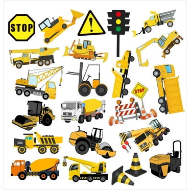 Truck Stickers for Kids 500PCS Perforated Roll Construction Sticker Car ...