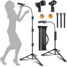 CAHAYA Adjustable Boom Arm Tripod Microphone Stand with Carrying Bag ...