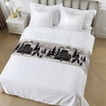 Bed Runner Camper Forest Bedding Scarves Soft Decorative Bed Flag Pine ...