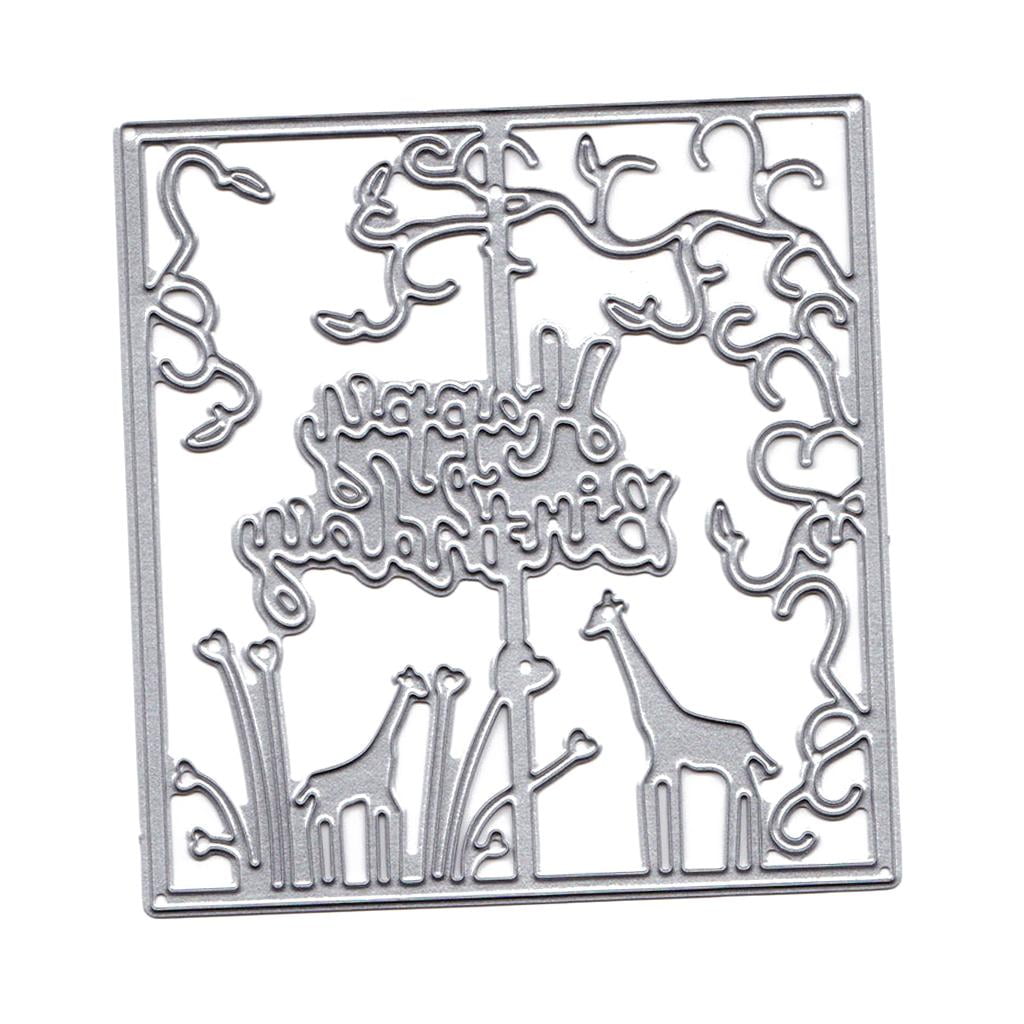 Plantilla de Jirafa Cuadrada Gloria Troqueles de Acero al Carbono Muere ...