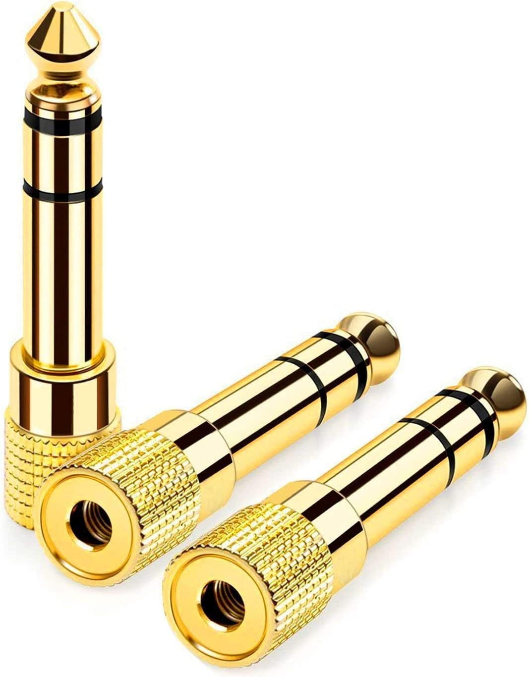 3.5 mm to 1/4 inch Adapter, Quarter inch to 3.5mm (1/8 Inch) - 6.35mm ...