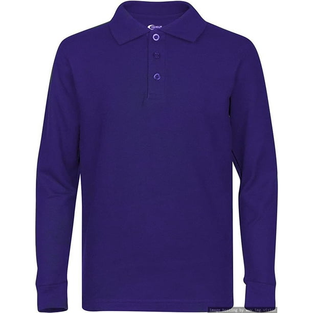 Premium Men Long Sleeve Polo Shirts – Stain Guard Polo Shirts for Men ...