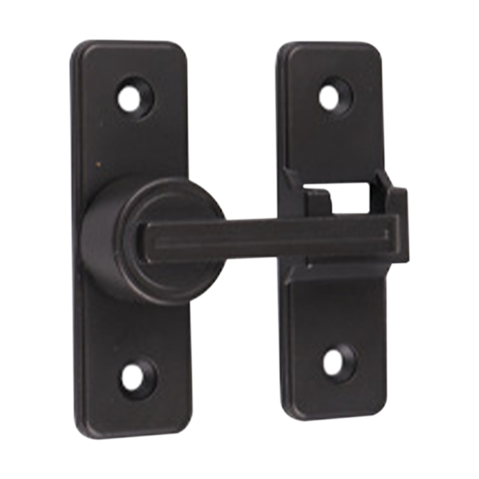 Indoor Gate Latch Hardware Barn Door Lock Black 90 180 Degree Zinc ...