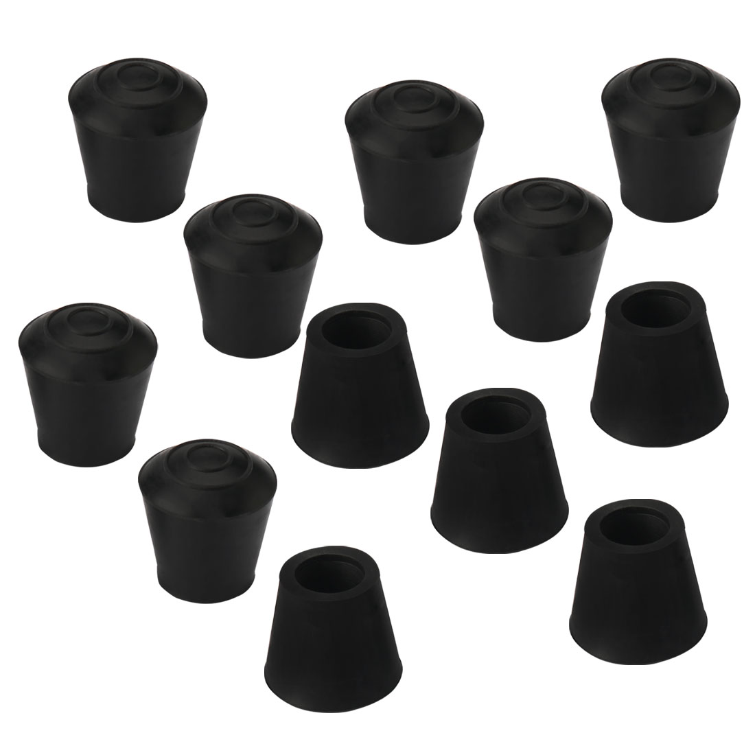 Rubber Leg Cap End Tip Furniture Feet Protector 10mm 3/8" Inner Dia ...