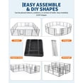 Dog Playpen Outdoor,Heavy Duty Metal Dog Fence with Gate,Portable Dog ...