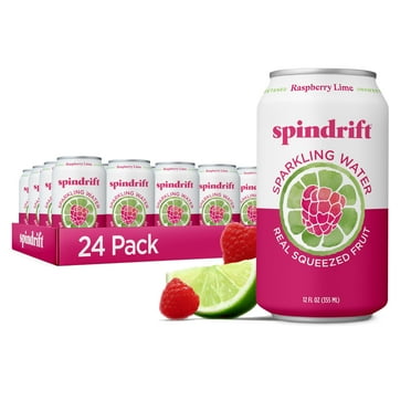 Spindrift Sparkling Water, Lime Flavored, Made with Real Squeezed Fruit, 12 Fl Oz ( 1-Can ...