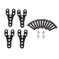 Dualoai 4pcs Adjustable Shock Absorber Mounting Plates for SCX10 Rock ...