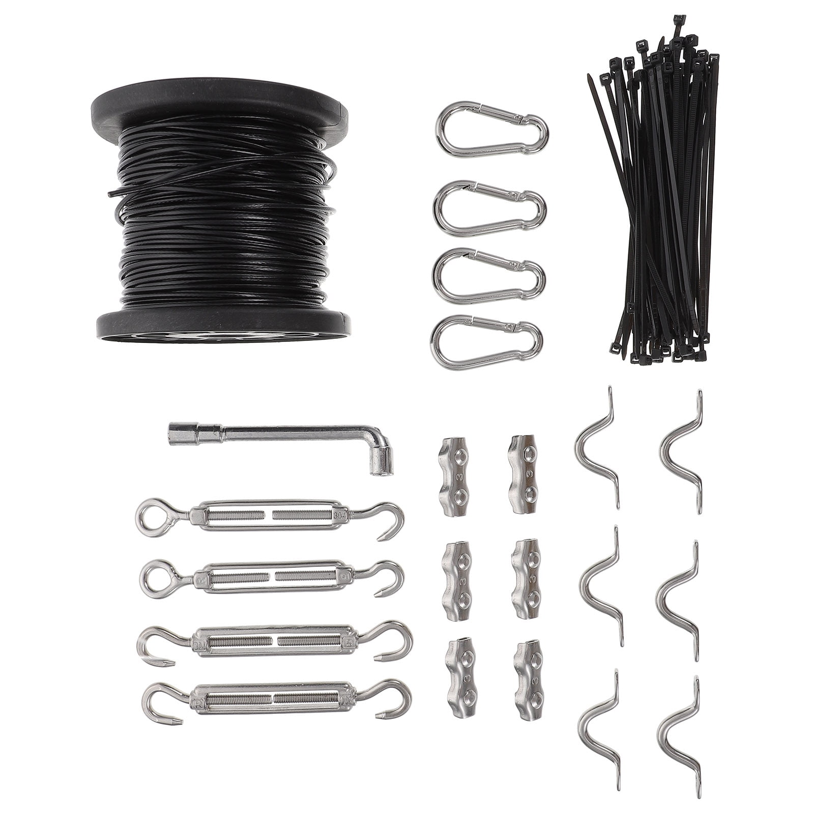 Hemoton Kit Light String Canopy Hanging Suspension Outdoor Wire Guide ...