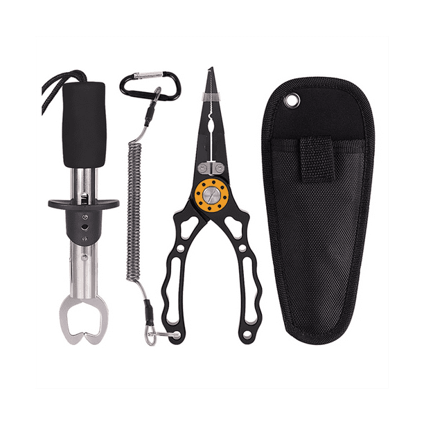 ckepdyeh Aluminium Alloy Multi-Functional Pliers Open Ring Fishing Pliers Fish Controller ...