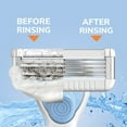 BIC EasyRinse Sensitive Anti-Clogging, Refillable Women's Razors With 4 ...