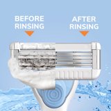 BIC EasyRinse Sensitive Anti-Clogging, Refillable Women's Razors With 4 ...