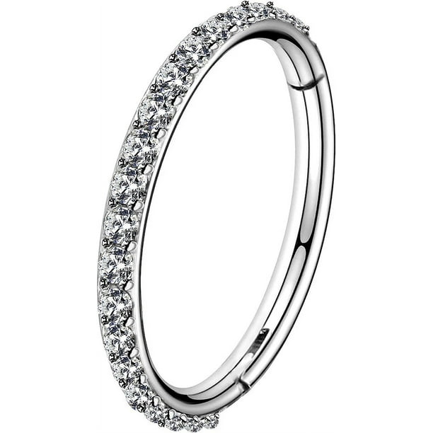 SHAR 12mm-Piercing Navel Hoop Surgical Steel Silver Piercing Navel Hoop ...