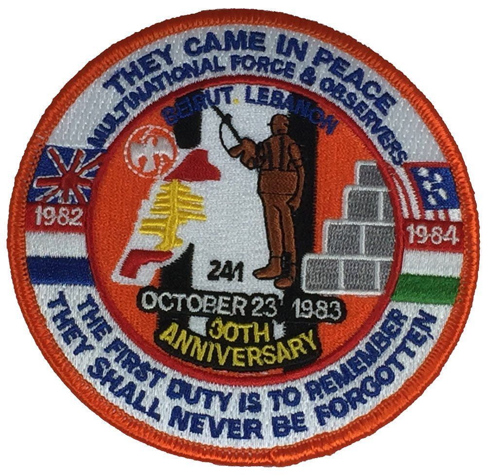 THEY CAME IN PEACE BEIRUT LEBANON 1983 30TH ANNIVERSARY PATCH USMC ...