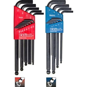 Eklind Tool Double-Ball-Hex-L Assorted Metric and SAE Long Arm Double ...