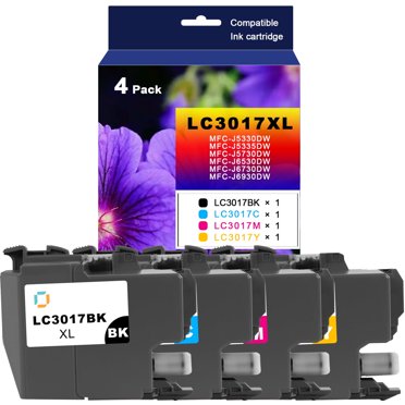Generic LC406 Ink Cartridges for Brother Printer Replacement 4 Pack ...