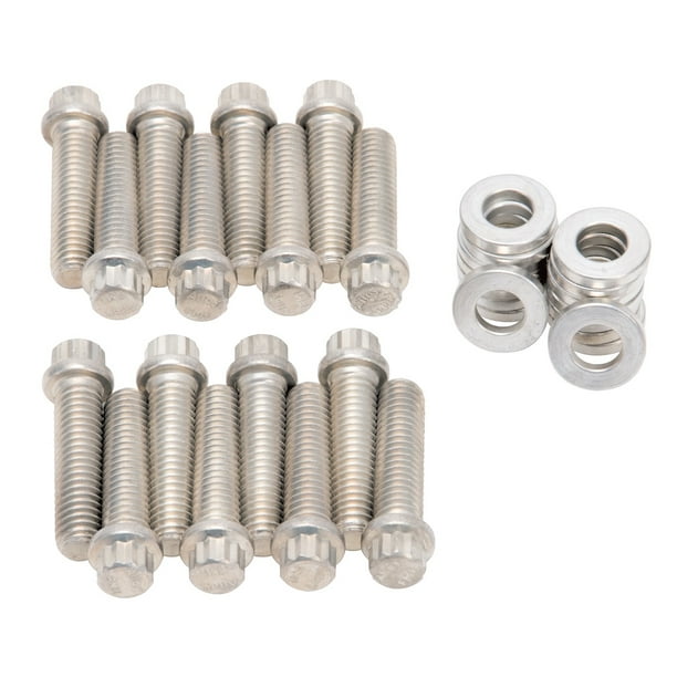 Edelbrock 8564 Performer Series Intake Manifold Bolt Kit; Chevy Big ...
