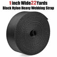 22 Yards 1 Inch Wide Black Nylon Heavy Duty Webbing Strap DIY for Bags ...