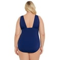 Time And Tru Womens And Womens Plus Plunge V Neck One Piece Swimsuit Sizes S 3x